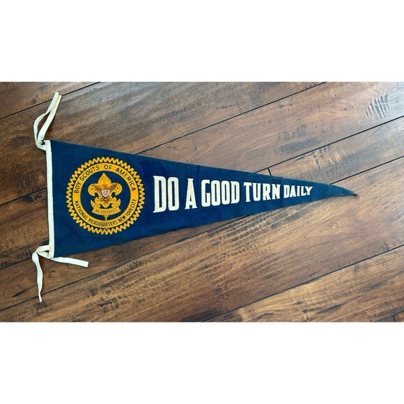 Boy Scouts | Accents | Vintage 93s Boy Scouts Wool Felt Pennant Do A ...